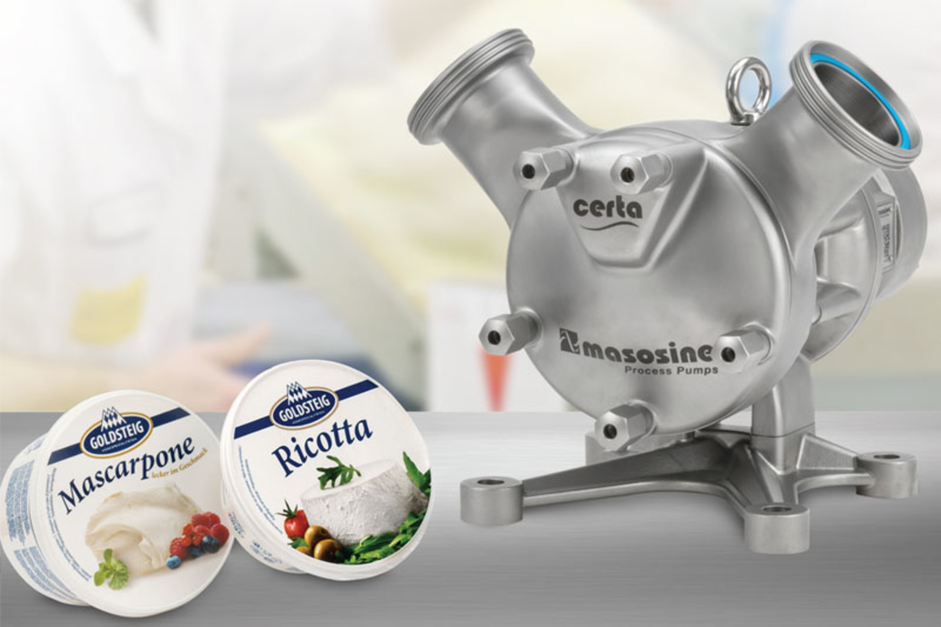 Cheese factory uses new sine pump technology | PI Process Instrumentation