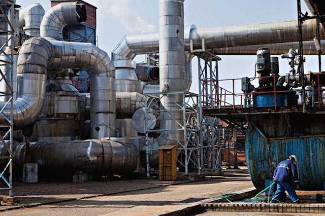 Reliability in high-production sulfuric acid plants with vertical ...