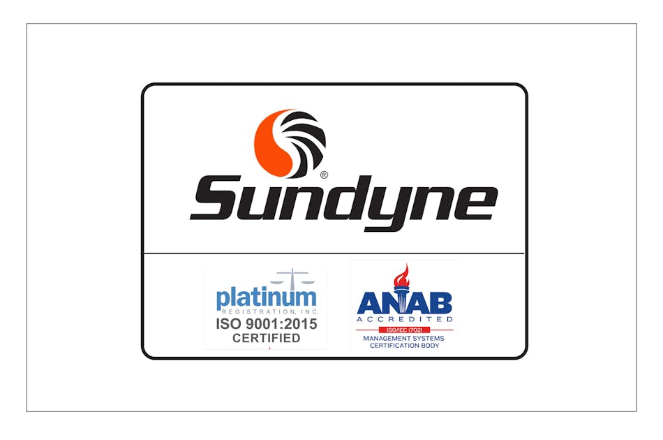 Sundyne achieves ISO 9001:2015 re-certification | P.I. Process Instrumentation