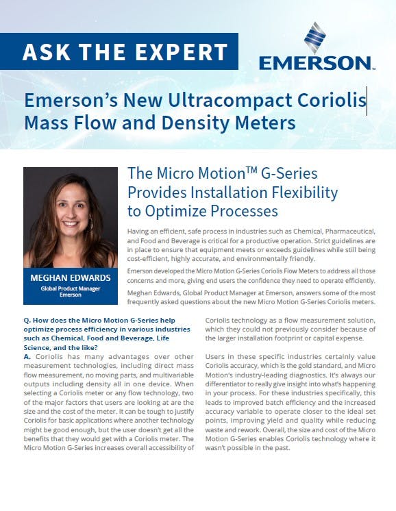 Emerson’s New Ultracompact Coriolis Mass Flow and Density Meters | P.I ... Emerson’s New Ultracompact Coriolis Mass Flow and Density Meters | P.I ...